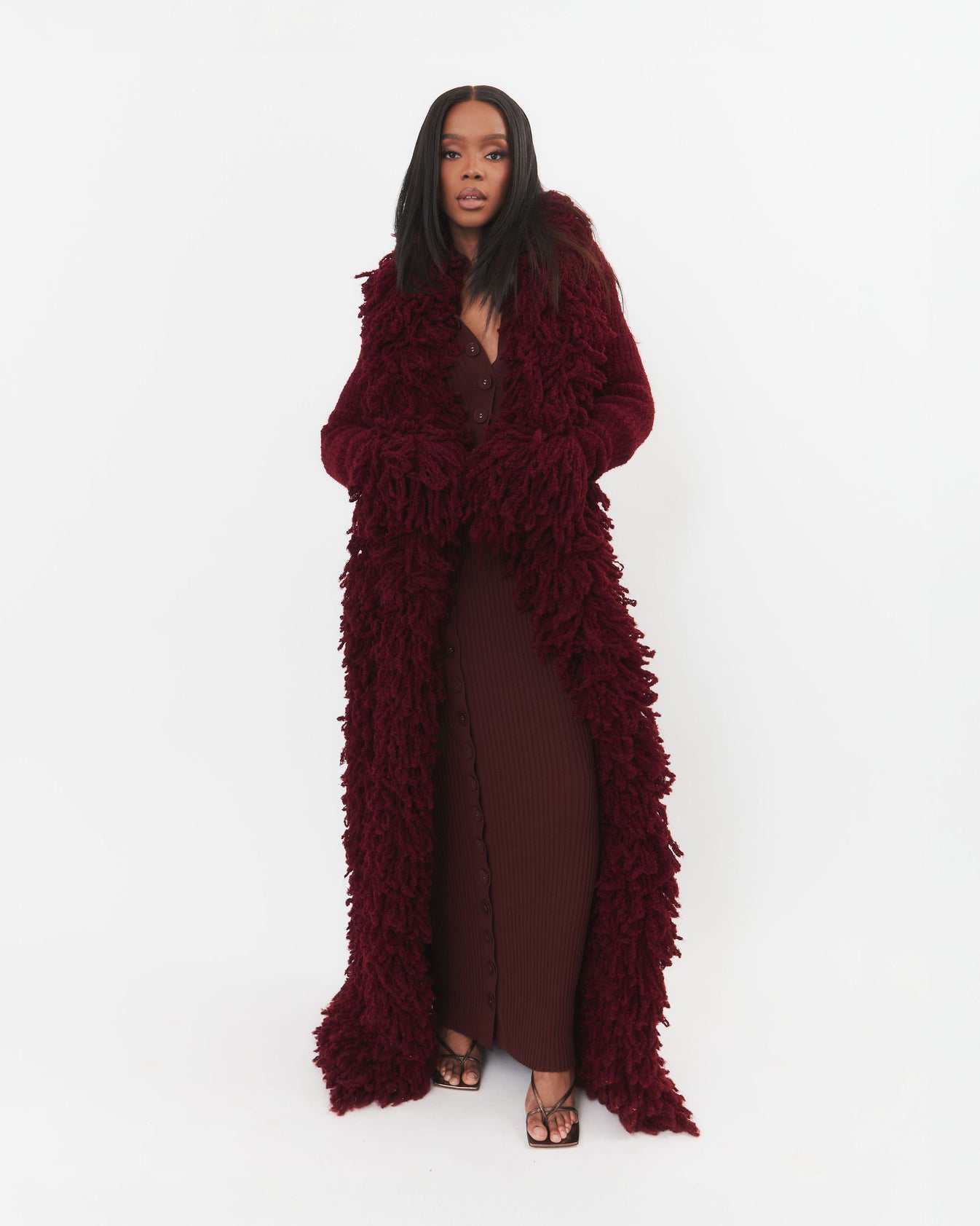Fumi Fringe Knit Coat – Fumi The Label