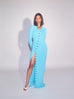 Naomi Dress in Aqua Blue – Fumi The Label