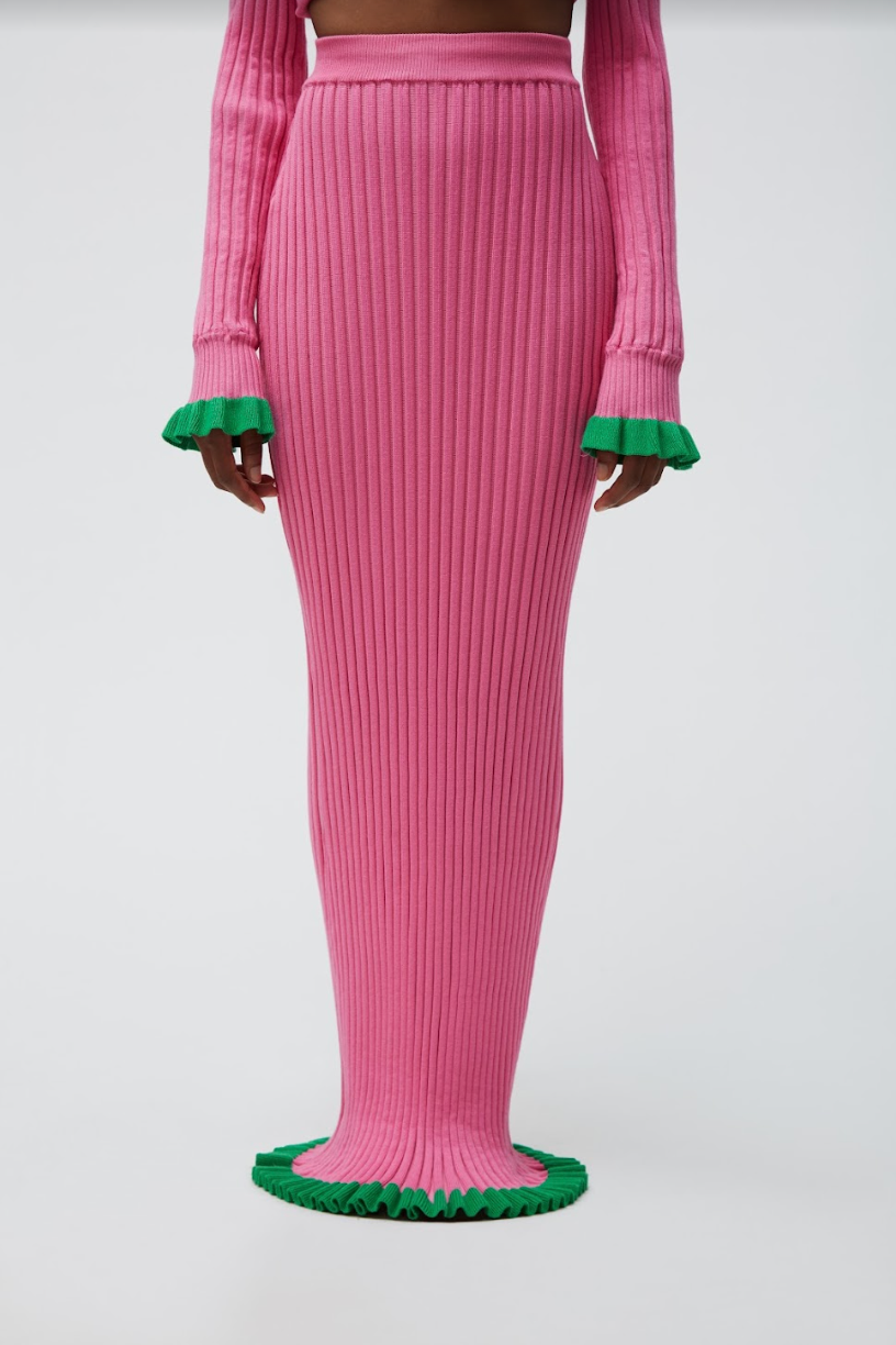 Dahlia Skirt Set in Pink – Fumi The Label